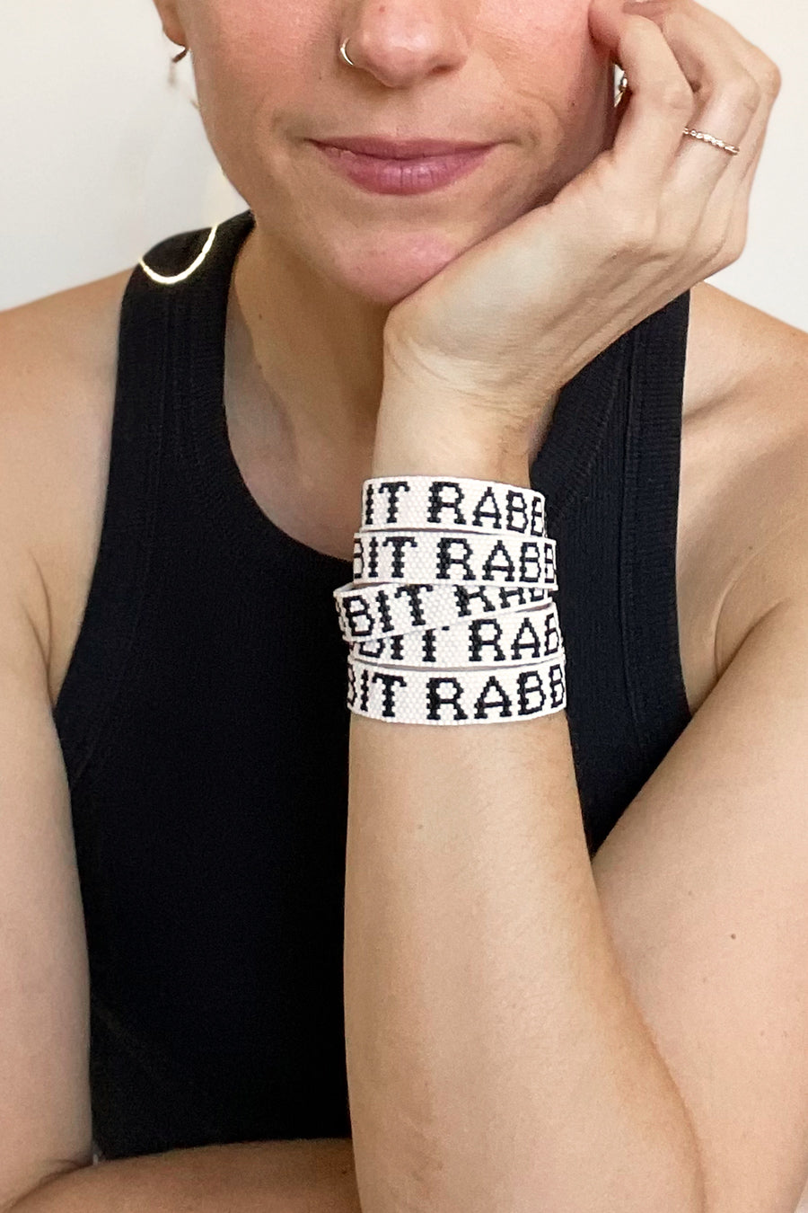 Reminder Bracelet (black & white) – RABBIT RABBIT